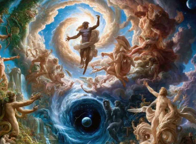 Creation of the world according to Greek Mythology