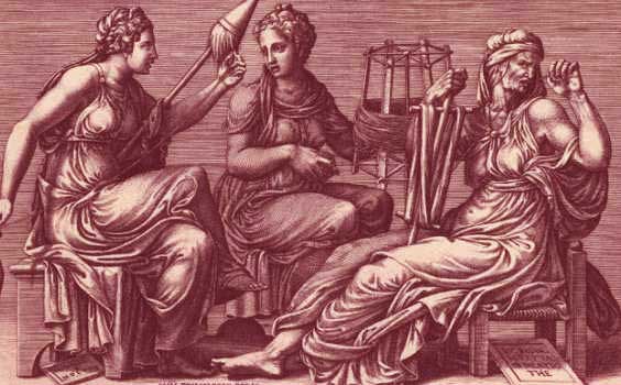 The Moirai ( fates ) in Greek Mythology