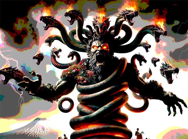 Typhon, Father of All Monsters in Greek Mythology