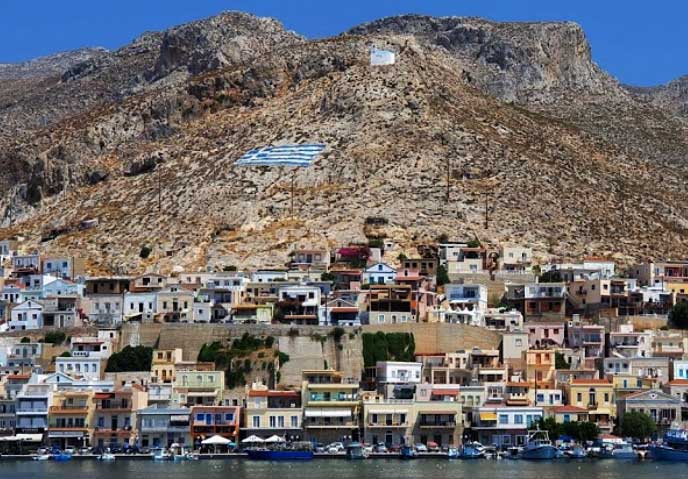 Pothia the capital and port of Kalymnos