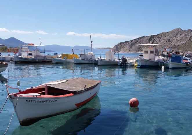 The town of Perdika in Aegina