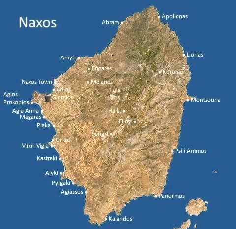 Geography of Naxos island