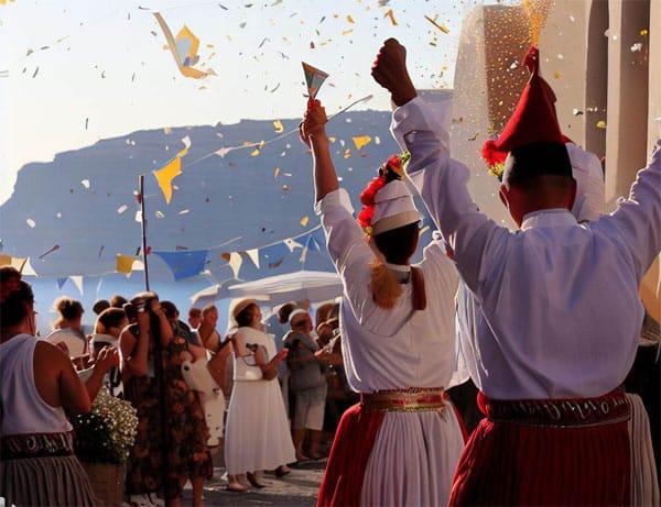 Santorini customs and culture