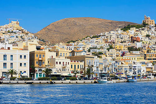 Syros island Greece, the capital of the Cyclades