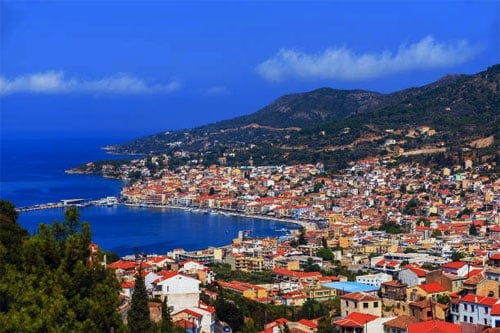 Vathy, the capital of Samos