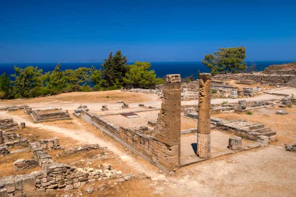 Archaeological site of Ancient Kamiros in Rhodes
