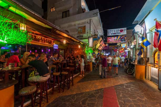 Nightlife in Rhodes, bars clubs and beach bars