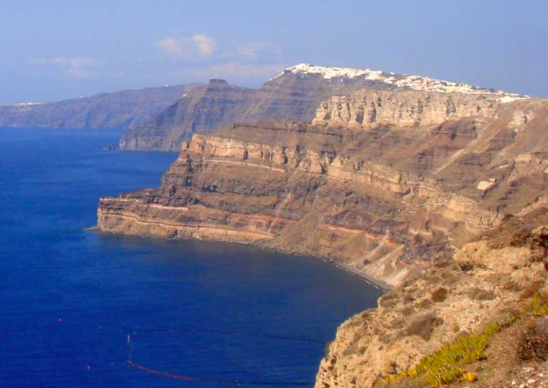 The Unique Geography of Santorini