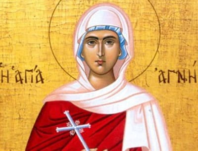 Saint Agnes, Biography of the Greek Orthodox Saint