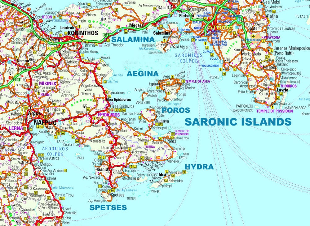 Detailed Maps of Greece and the Greek islands