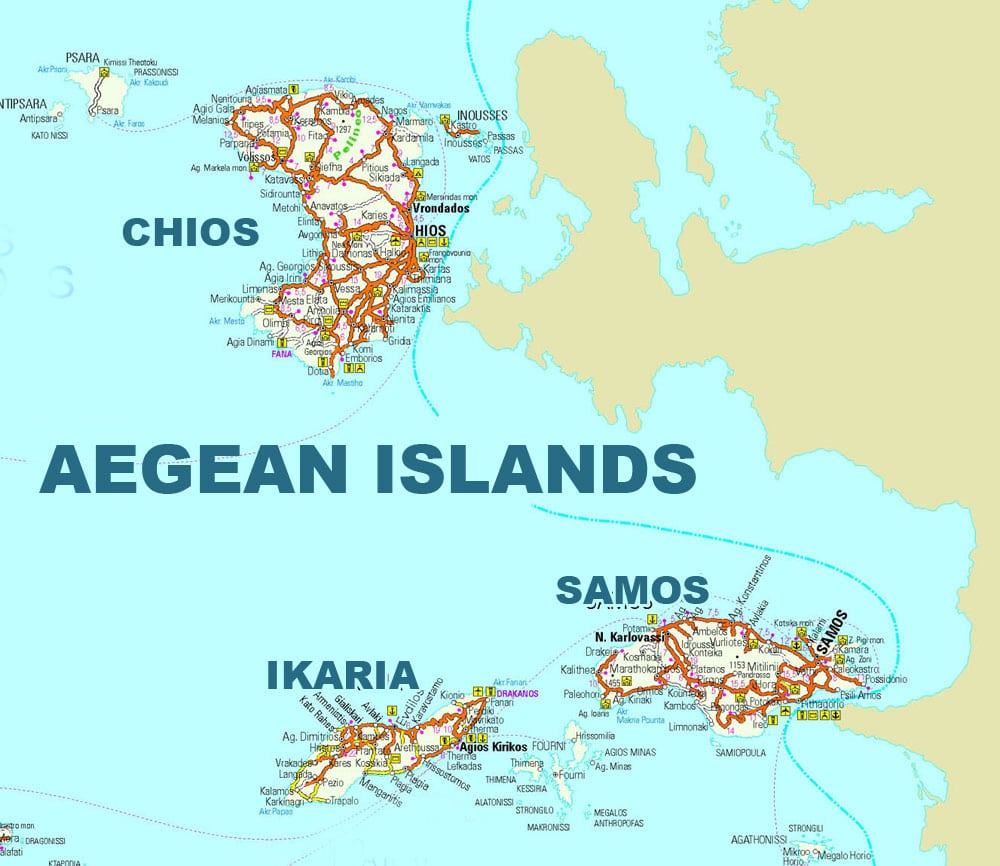 Detailed Maps of Greece and the Greek islands