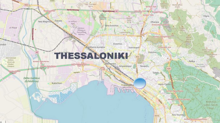 Map of Thessaloniki