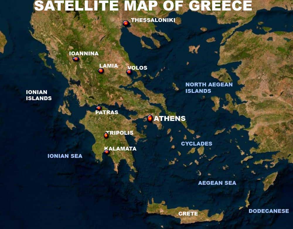 Detailed Maps of Greece and the Greek islands