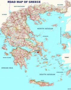 Road Map of Greece