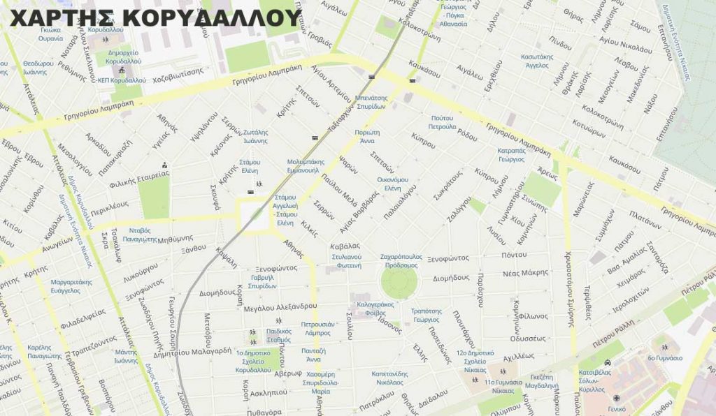 Κορυδαλλός, Χάρτης του Κορυδαλλού