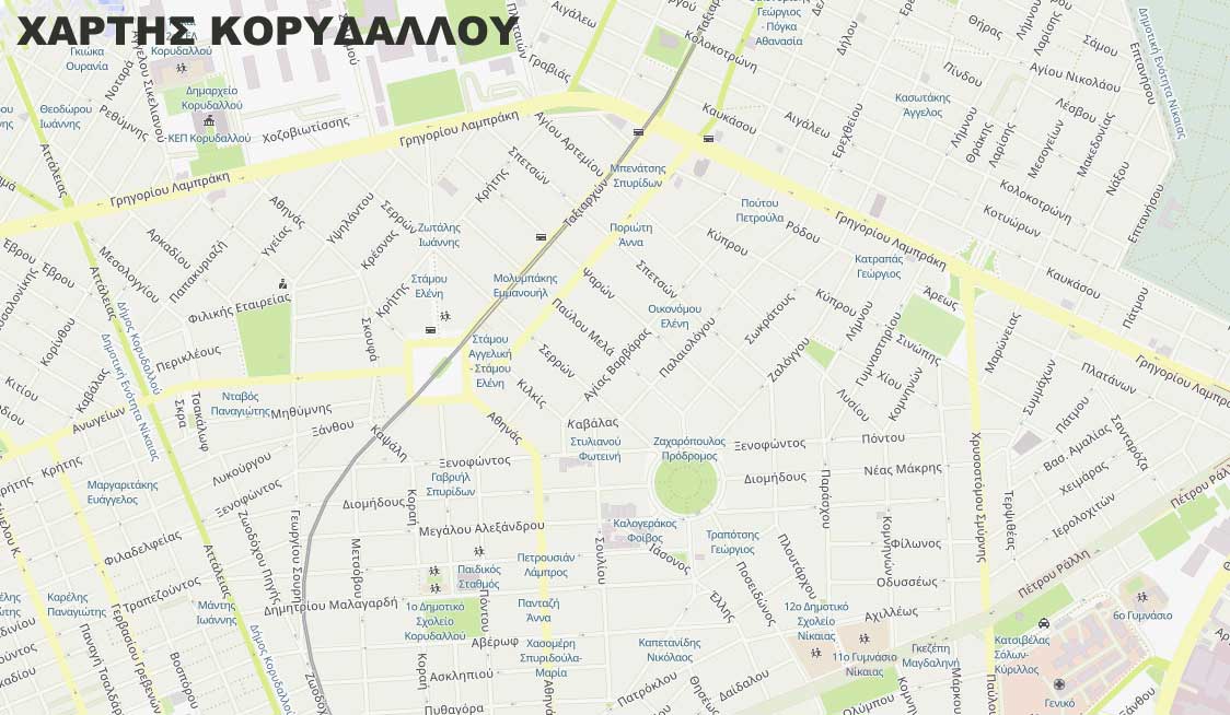 Κορυδαλλός, Χάρτης του Κορυδαλλού