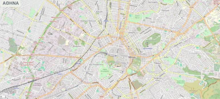 Αθήνα, Χάρτης της Αθήνας