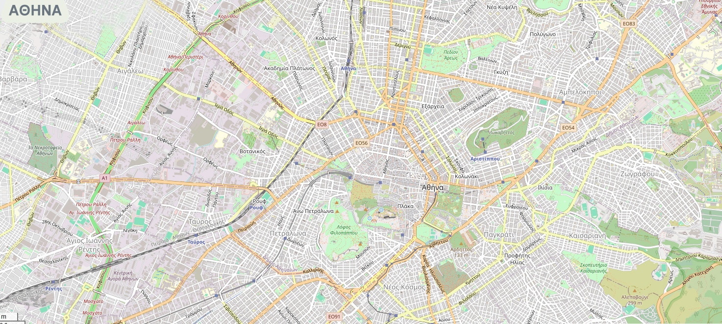 Αθήνα, Χάρτης της Αθήνας