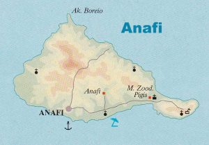 Anafi mappa Anafi cartina
