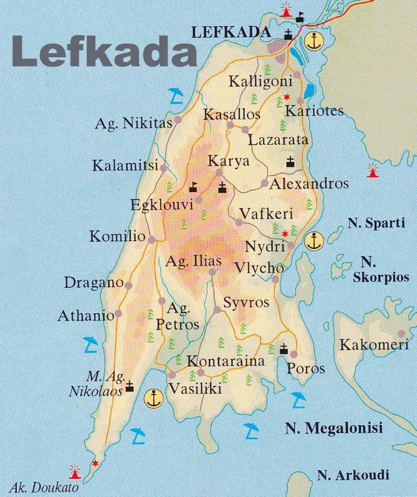 Lefkada Mappa – Mappa Grecia
