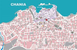 Map of Chania, Crete