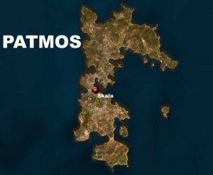Map of Patmos. political and physical maps
