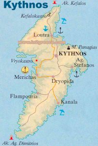 Map of Kythnos