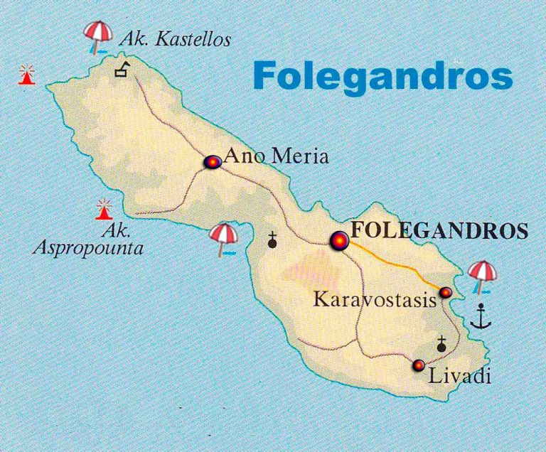 Map of Folegandros