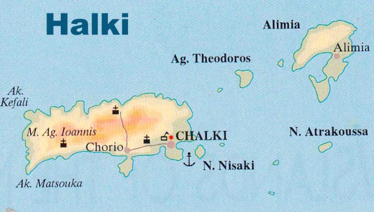 Map of Halki
