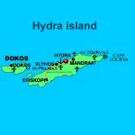 Map of Hydra island