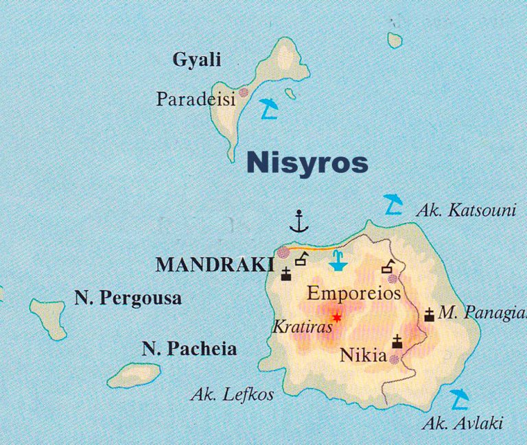 Map of Nisyros