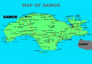 Map of Samos