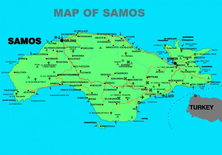 Map of Samos