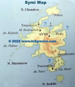 Map of Symi